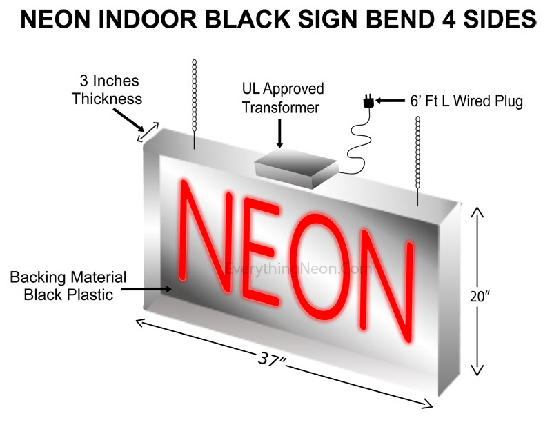 Order Here With Down Arrow Neon Sign | Order Here Neon Signs - Every ...